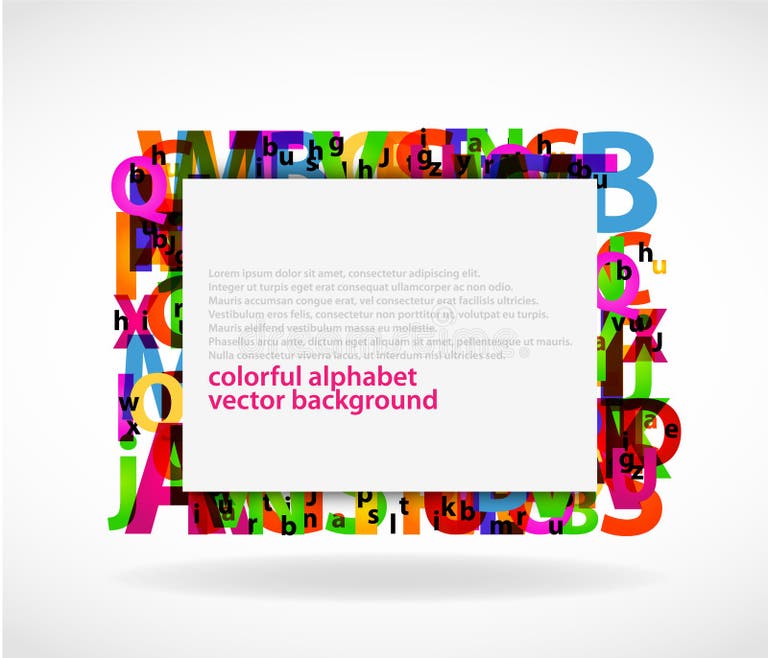 Alphabetical Abstract Background Stock Illustrations – 7,461 ...