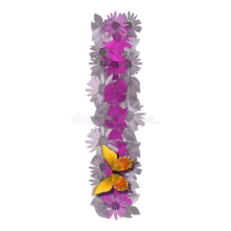 Alphabetical Letter Vowel I Stock Image - Image of flower, preschool ...