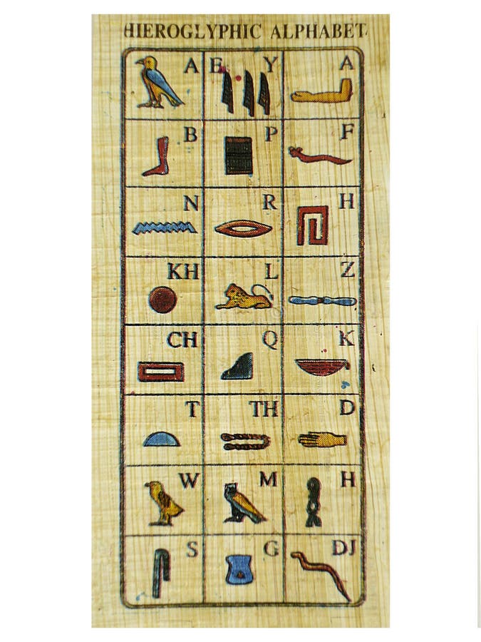 Scroll with Egyptian Papyrus Stock Photo - Image of east, decoration ...