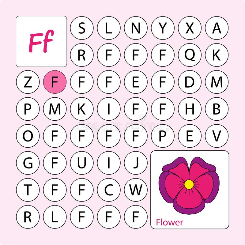Alphabetical PUZZLE, Labyrinth. Learning a Letter Stock Vector ...
