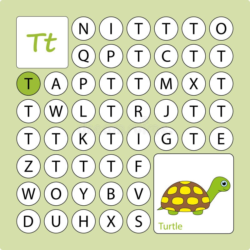 Alphabetical PUZZLE, Labyrinth. Learning a Letter Stock Vector ...