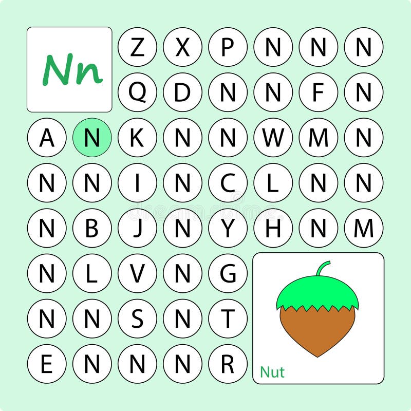 Alphabetical PUZZLE, Labyrinth. Learning a Letter Stock Vector ...