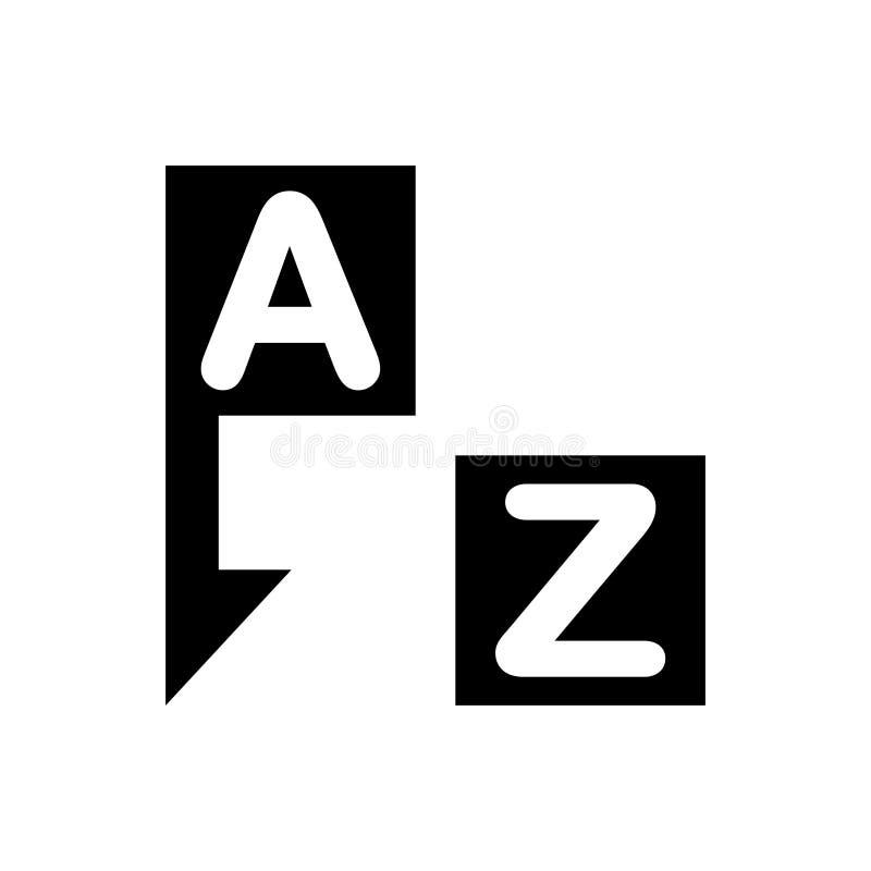 Sort Icon Vector Template. UI Sign and Symbol in Line Art Style. Stock ...