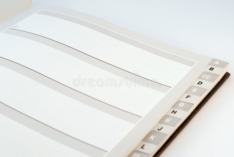 Alphabetical Telephone and Address Directory Stock Image - Image of ...