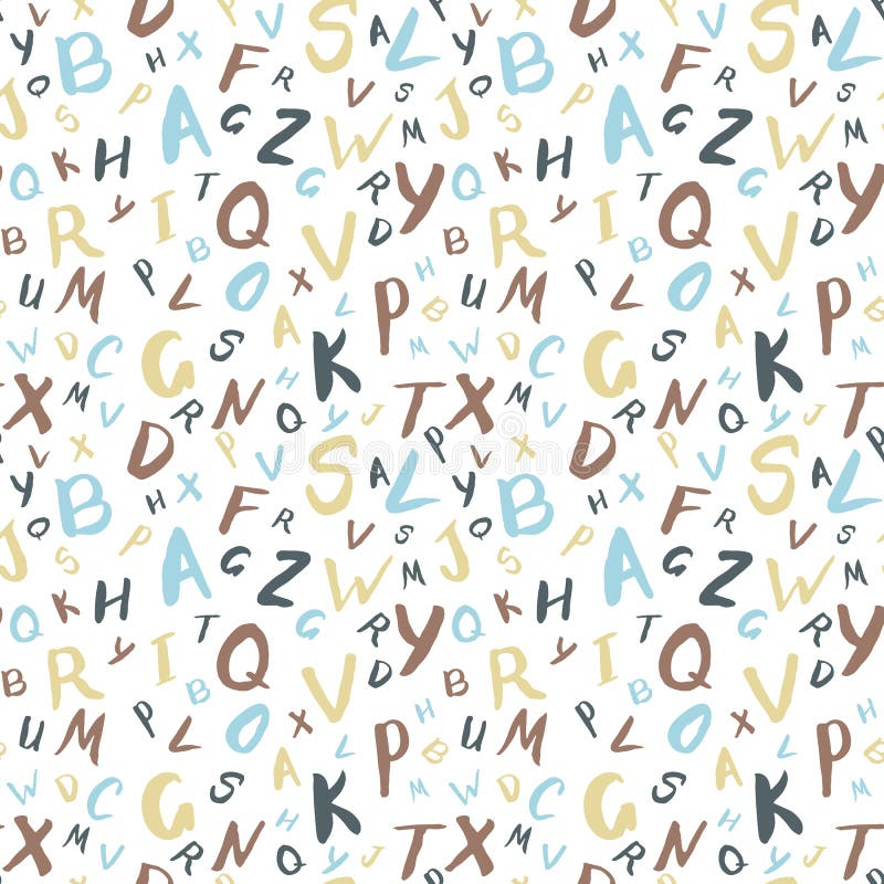 Alphabetical Vector Seamless Pattern, Abc Colorful Pattern for B Stock ... Alphabetical Vector Seamless Pattern, Abc Colorful Pattern for B Stock ...