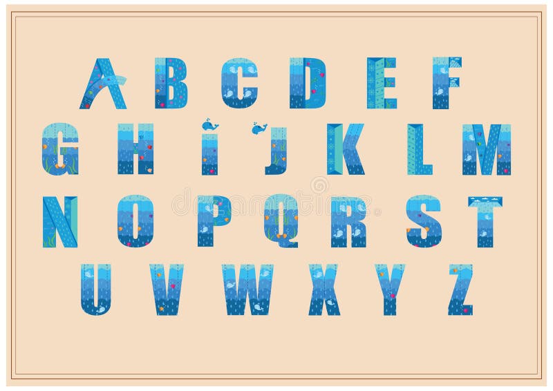 Aquarium Letters Stock Illustrations – 274 Aquarium Letters Stock ...