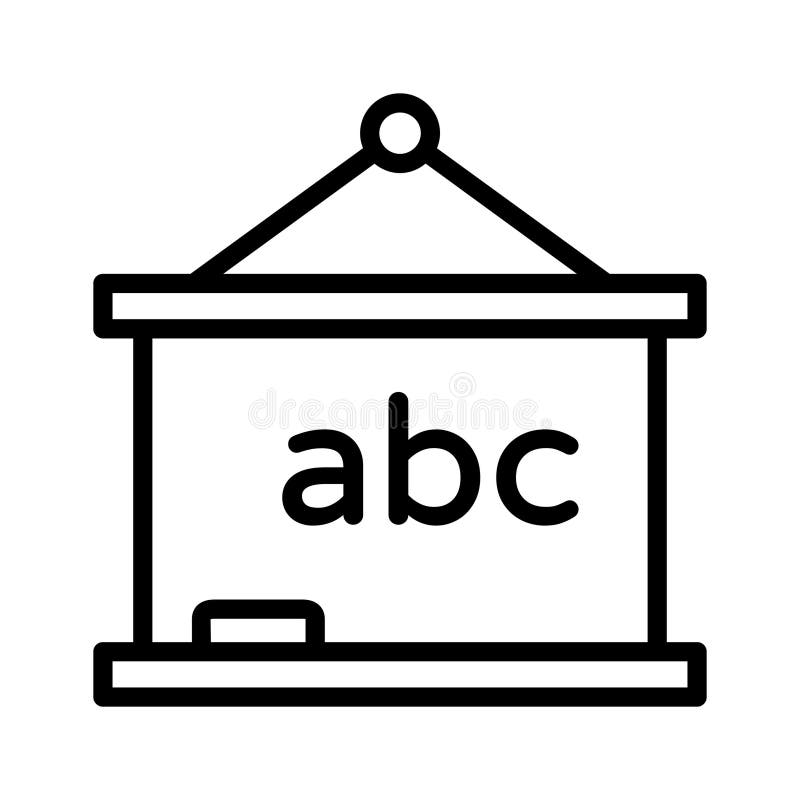 Alphabets of Board, Icon of Class Board, School Board, English Class ...