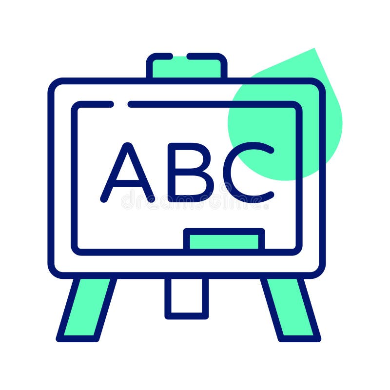 Alphabets of Board, Icon of Class Board, School Board, English Class ...