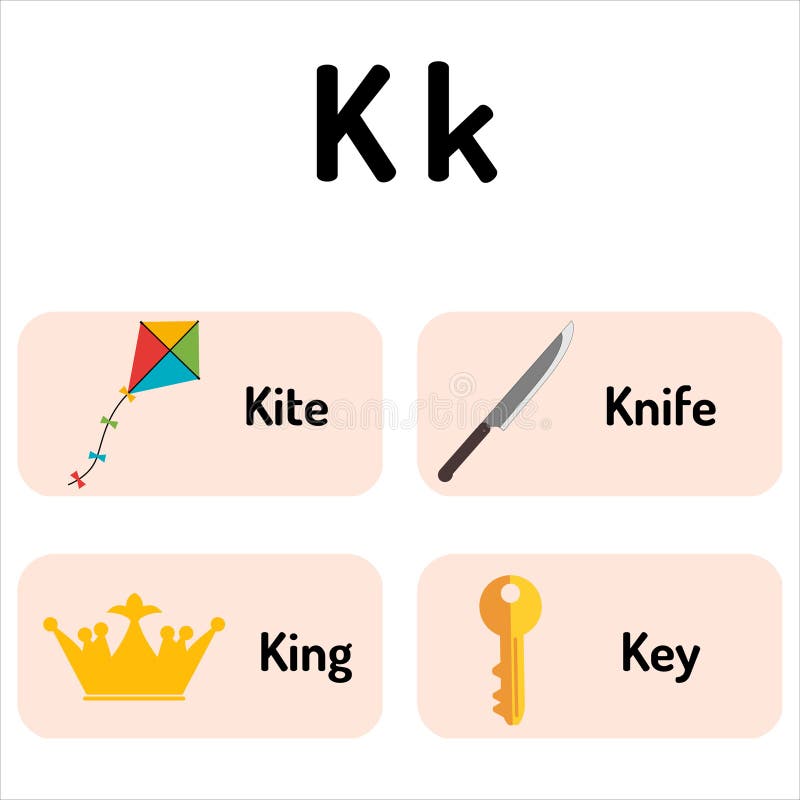 Alphabets for Children. Education. Alphabets Kk. Alphabet Stock Vector ...