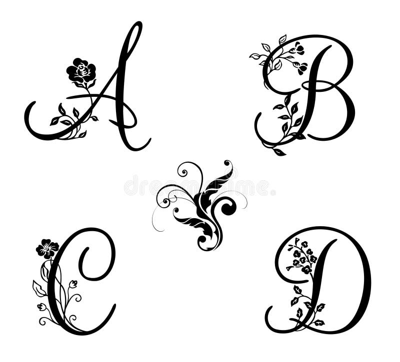 Garnished Gothic Style Font, Letter R Stock Vector - Illustration of ...