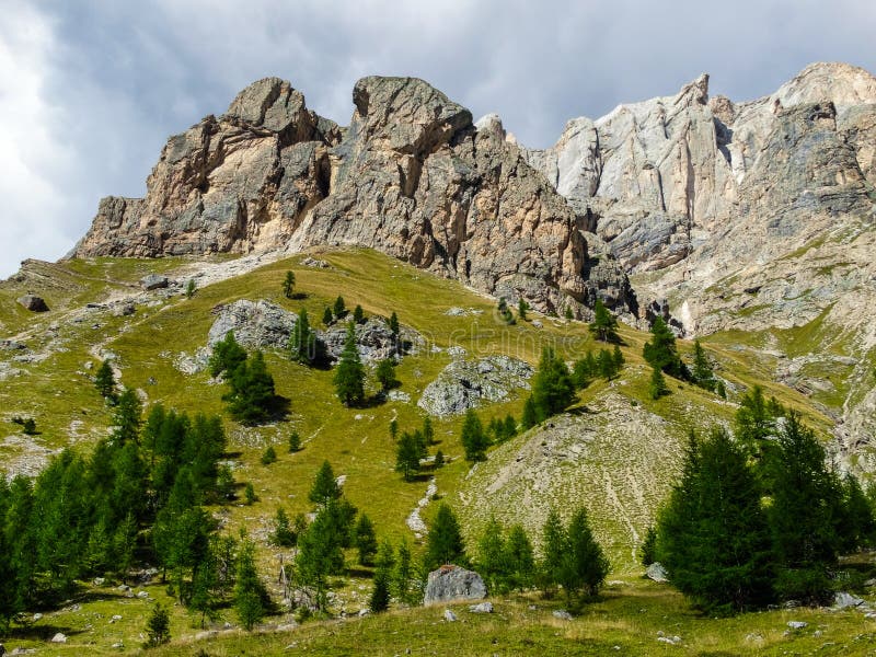 Alpi Italia della dolomia fotografia stock. Immagine di alpinismo ...