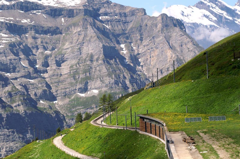 Alpine Alps Mountains stock image. Image of peaks, summits - 25955753