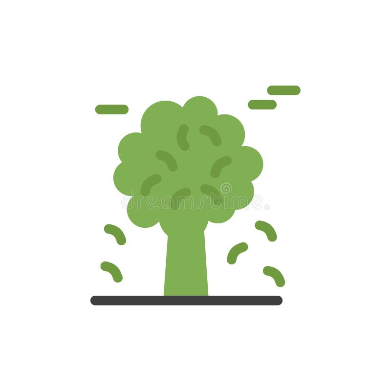 Alpine, Arctic, Canada, Pine Trees, Scandinavia Flat Color Icon. Vector ...