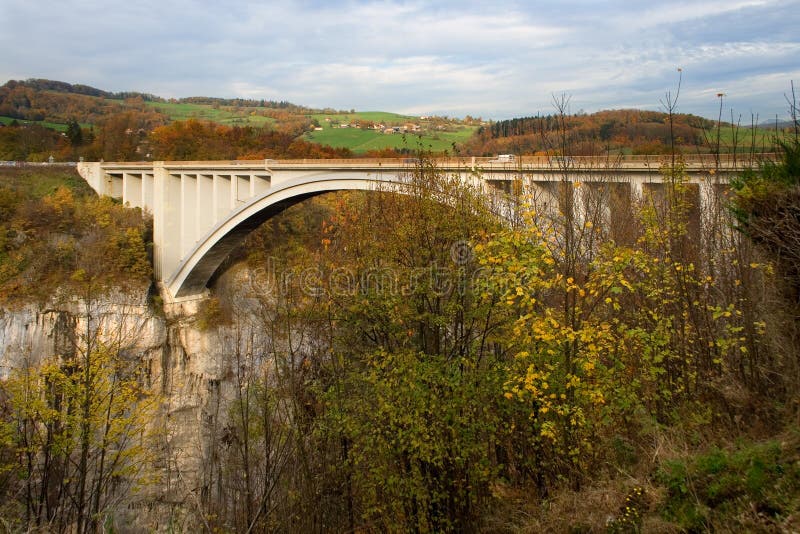 Alpine Bridge stock image. Image of road, alps, landscape - 45655671