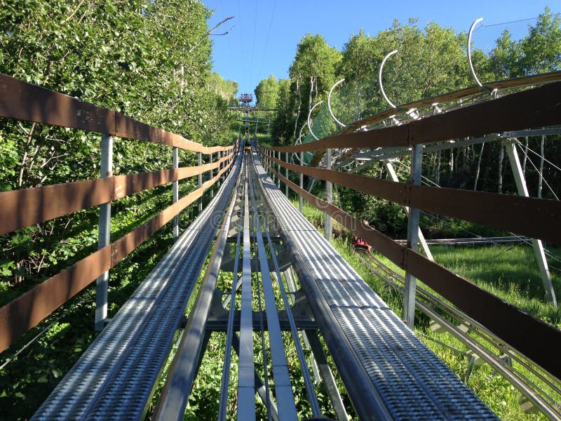Alpine Coaster, Park City Mountain Resort. Stock Photo - Image of ...