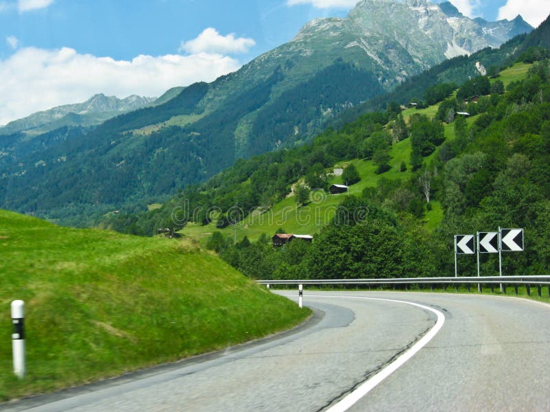 Alpine Countryside in Switzerland, Europe Stock Photo - Image of ...