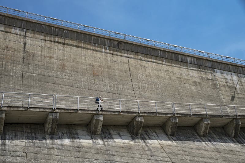 Alpine dam stock photo. Image of high, nature, lake, hydro - 94472506