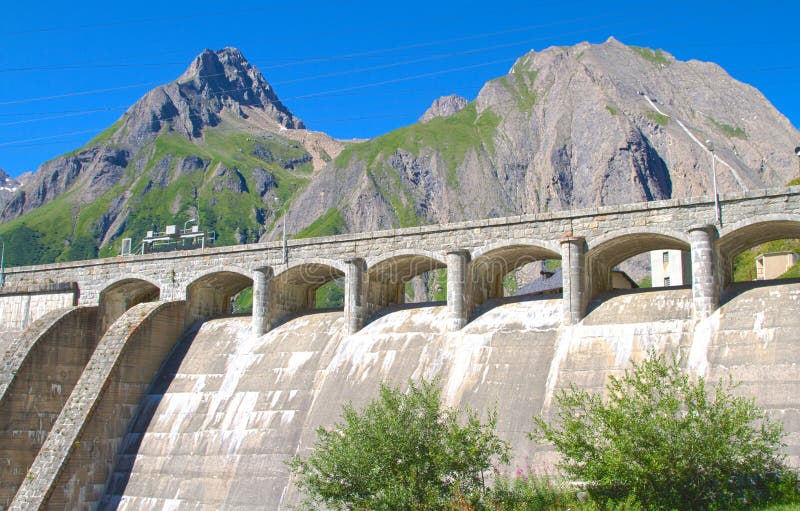Alpine dam stock photo. Image of riale, formazza, lake - 33278050