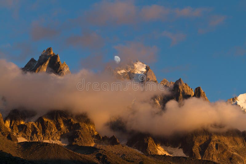 Alpine Evening stock photo. Image of lunar, nature, valley - 106698866