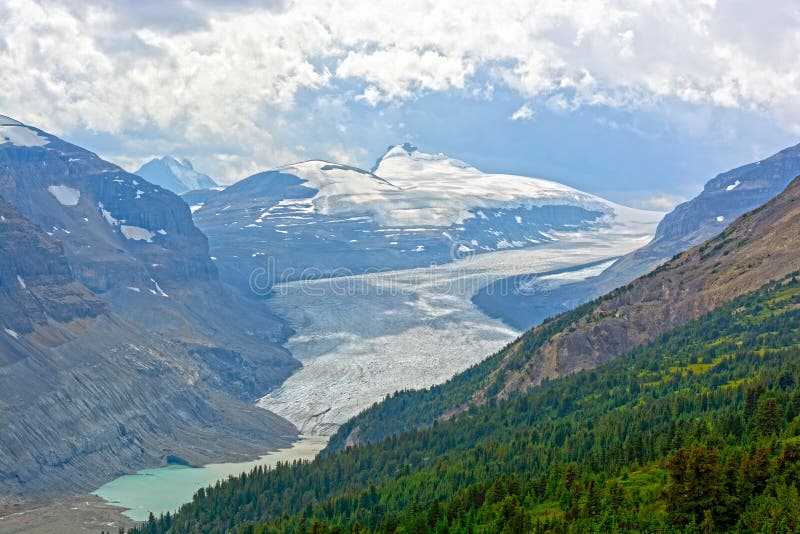 Alpine Glacier in Summer stock photo. Image of rockies - 37782216