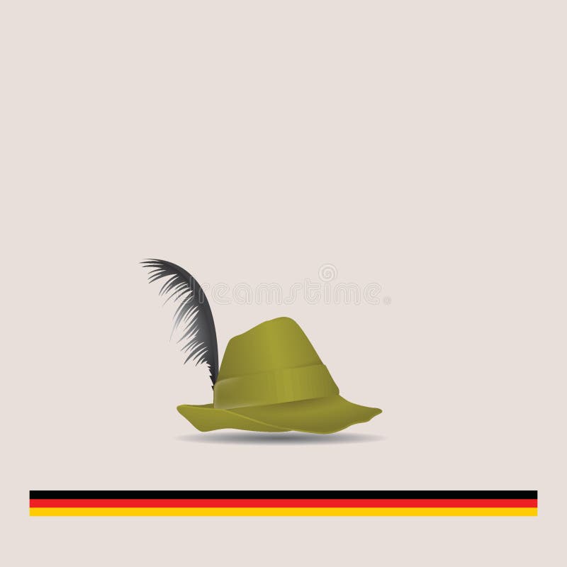 Alpine Hat. Vector Illustration Decorative Design Stock Vector ...