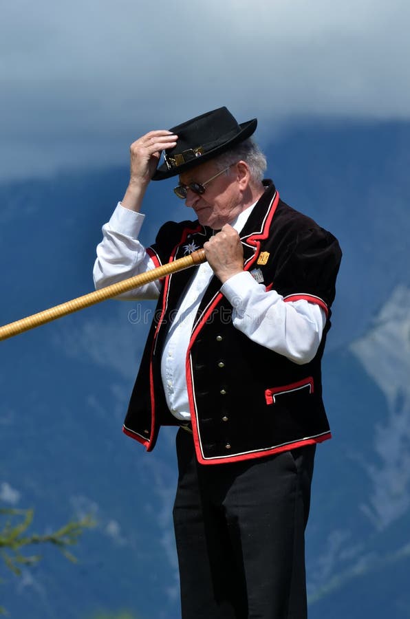 Alpine Horn Festival editorial photo. Image of echo, musicians - 25808926