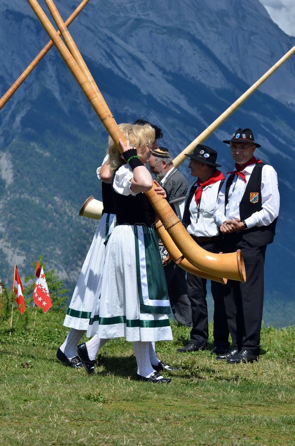 132 Swiss Festival Alpine Horns Stock Photos - Free & Royalty-Free ...