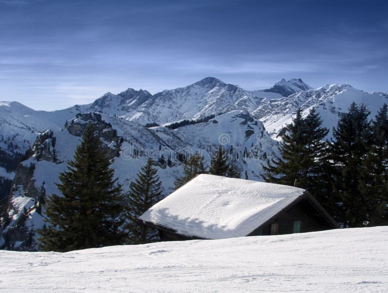 Austrian Alpine Winter Scene Stock Image - Image of tyrol, vacation: 58405