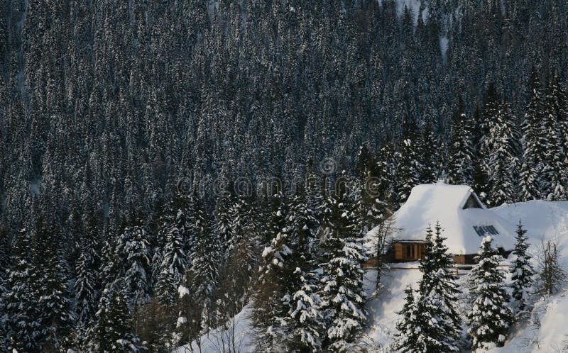 Alpine hut stock image. Image of hiking, stunning, hill - 7548699