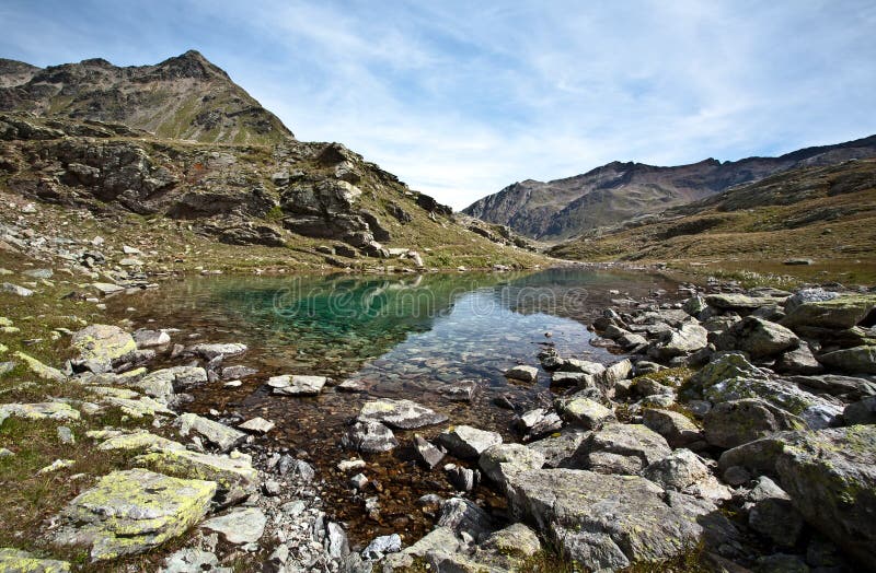Alpine lake stock photo. Image of mountain, rock, blue - 19521364