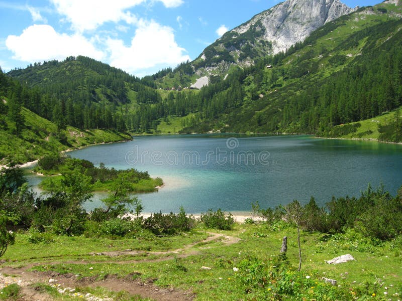 Alpine lake stock image. Image of nature, alpine, solitude - 21331501