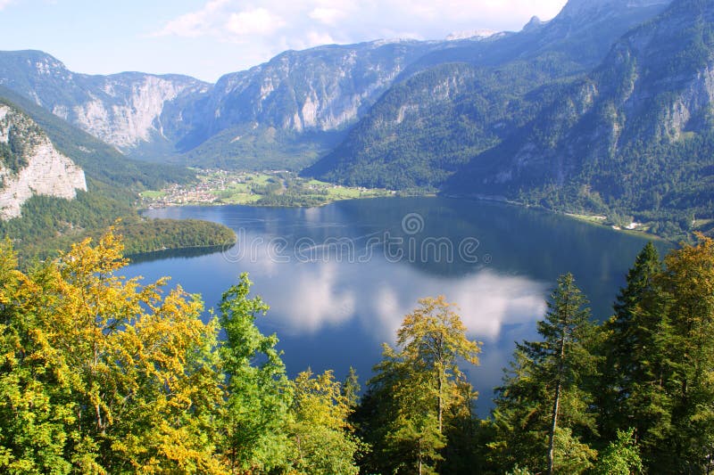 Alpine lake, Austria stock image. Image of alps, autumn - 24004451