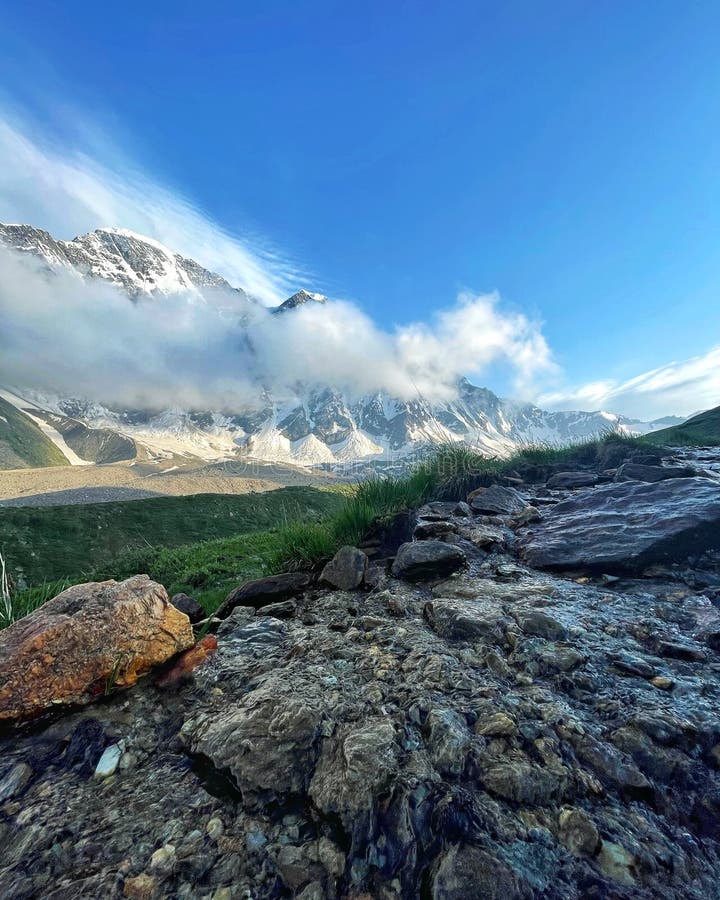 Alpine Lake Cheget Stock Photos - Free & Royalty-Free Stock Photos from ...