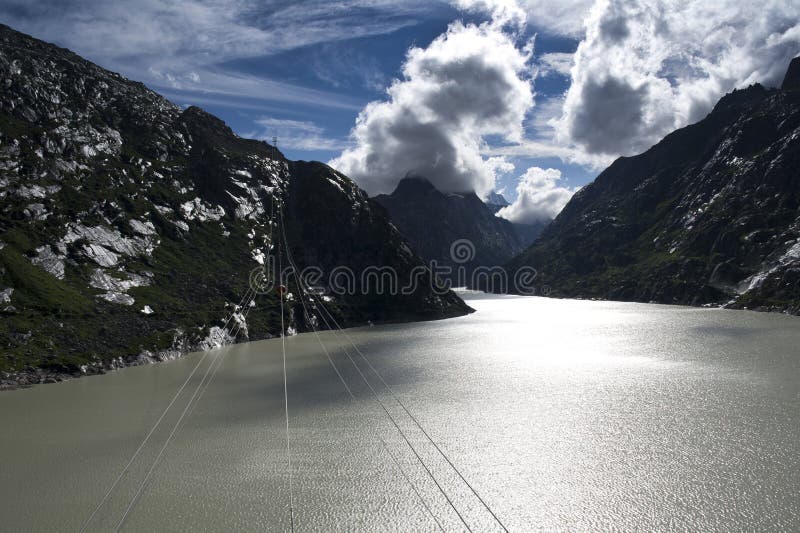 Alpine lake stock photo. Image of switzerland, pass, lake - 46402318