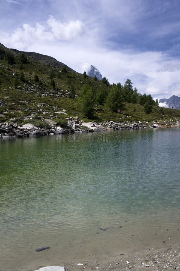 Alpine lake stock image. Image of alps, mountaineering - 47603463