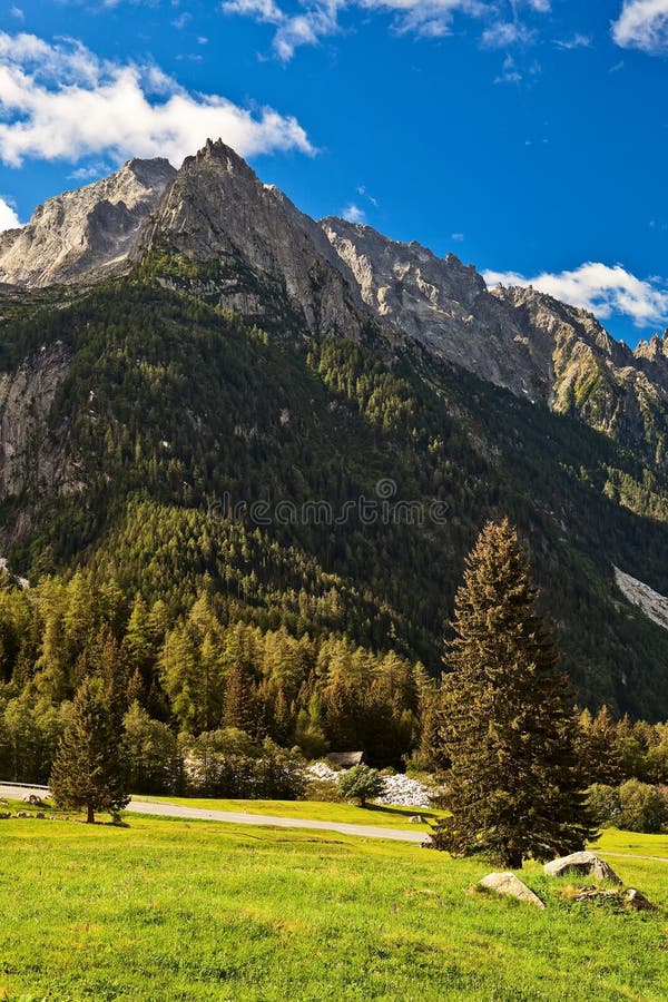Alpine landscape. stock image. Image of rock, alpine - 16923977