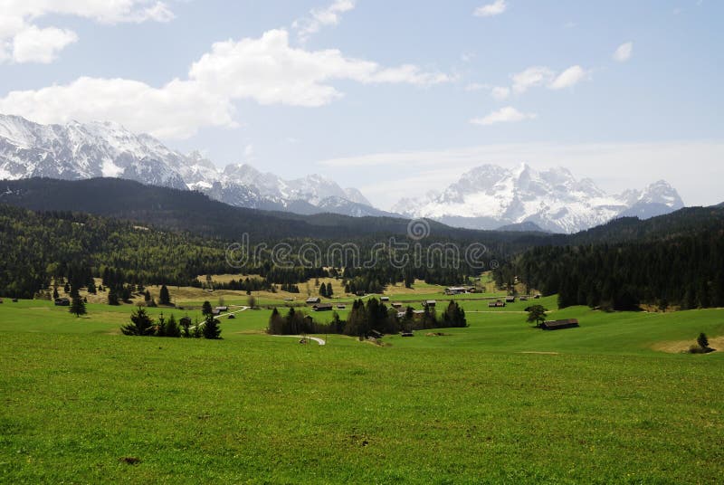 Alpine Landscape stock image. Image of meadow, bavaria - 25865049
