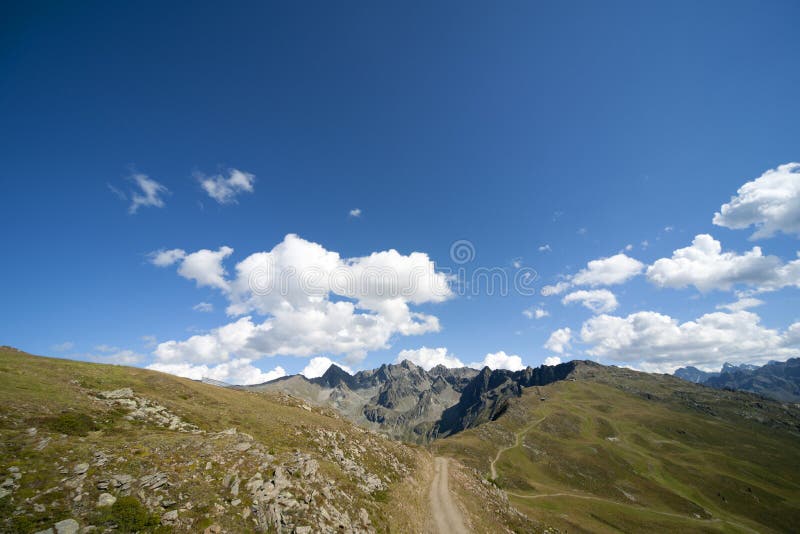 Alpine Landscape in Austria Stock Image - Image of landscape, field ...