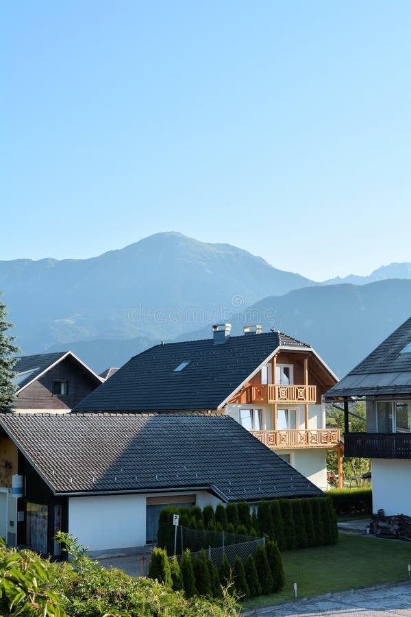 Alpine landscape stock image. Image of rocky, lesce, moutains - 57147309