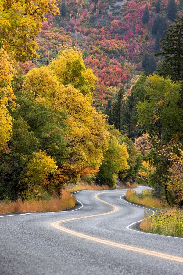 Alpine Loop Scenic Byway in Utah during Autumn Time Stock Photo - Image ...