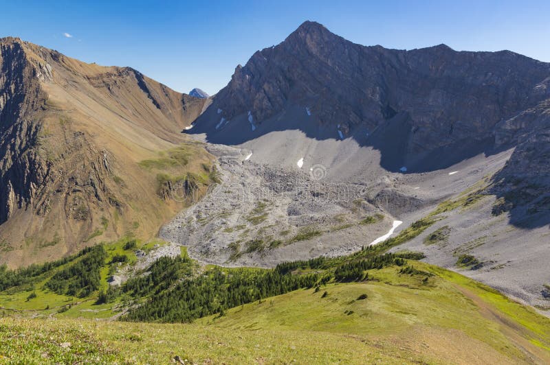 Alpine Meadow in the Rocky Mountains Alberta Canada Stock Photo - Image ...