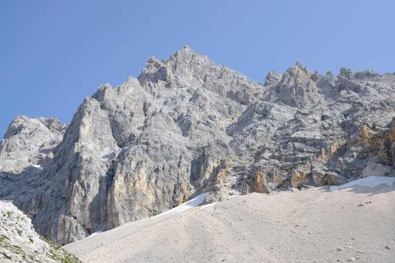 Alpine mountain peaks stock photo. Image of light, mountain - 10452792