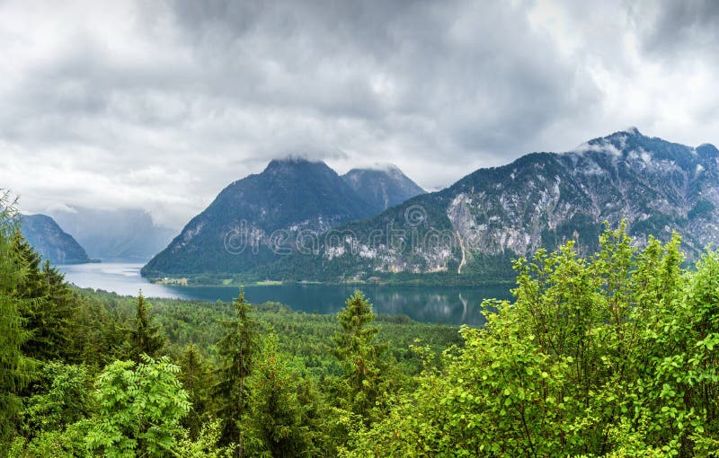 Alpine Mountain after Rain in Austria, Europe Stock Photo - Image of ...