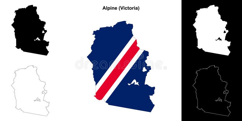 Alpine outline map stock vector. Illustration of outline - 334800403