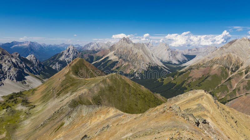 Alpine Ridge in the Rocky Mountains Alberta Canada Stock Image - Image ...
