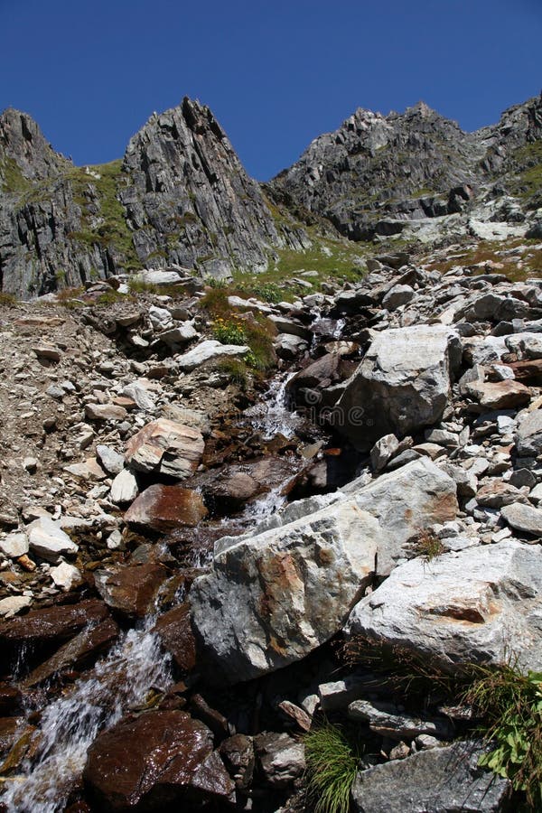 Alpine river stock image. Image of mountain, alps, rocks - 24464893