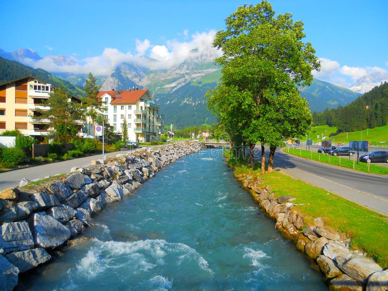 Alpine river stock photo. Image of rural, picturesque - 49516942