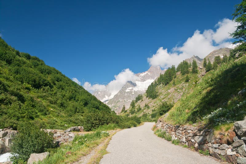 Alpine road stock photo. Image of panorama, mountains - 16505664