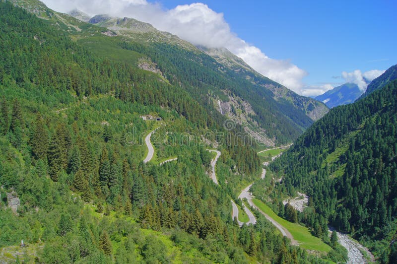 Alpine road stock image. Image of alpine, steep, toll - 26860319