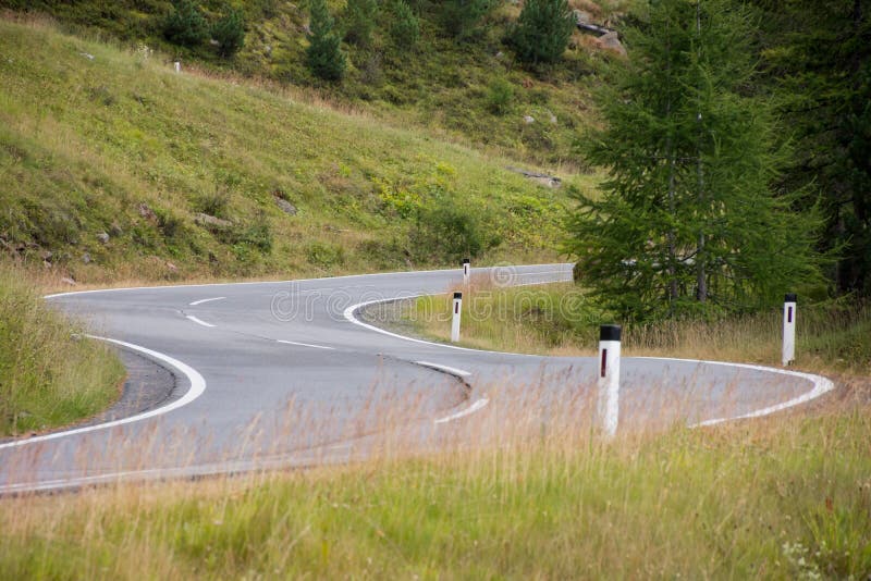 Alpine road stock image. Image of alps, steep, experience - 76926385